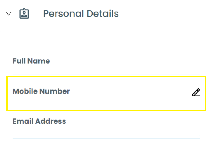 I want to change my mobile number